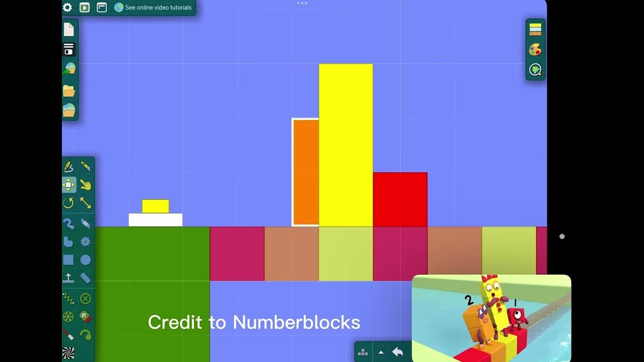 Numberblocks Pattern Palace Algodoo | Follow the Pattern - YouTube