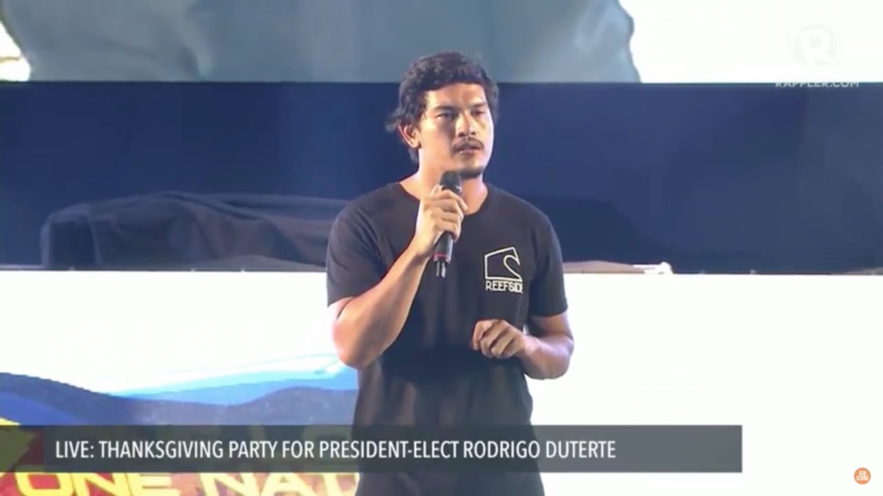 Baste Duterte's speech at thanksgiving party - YouTube