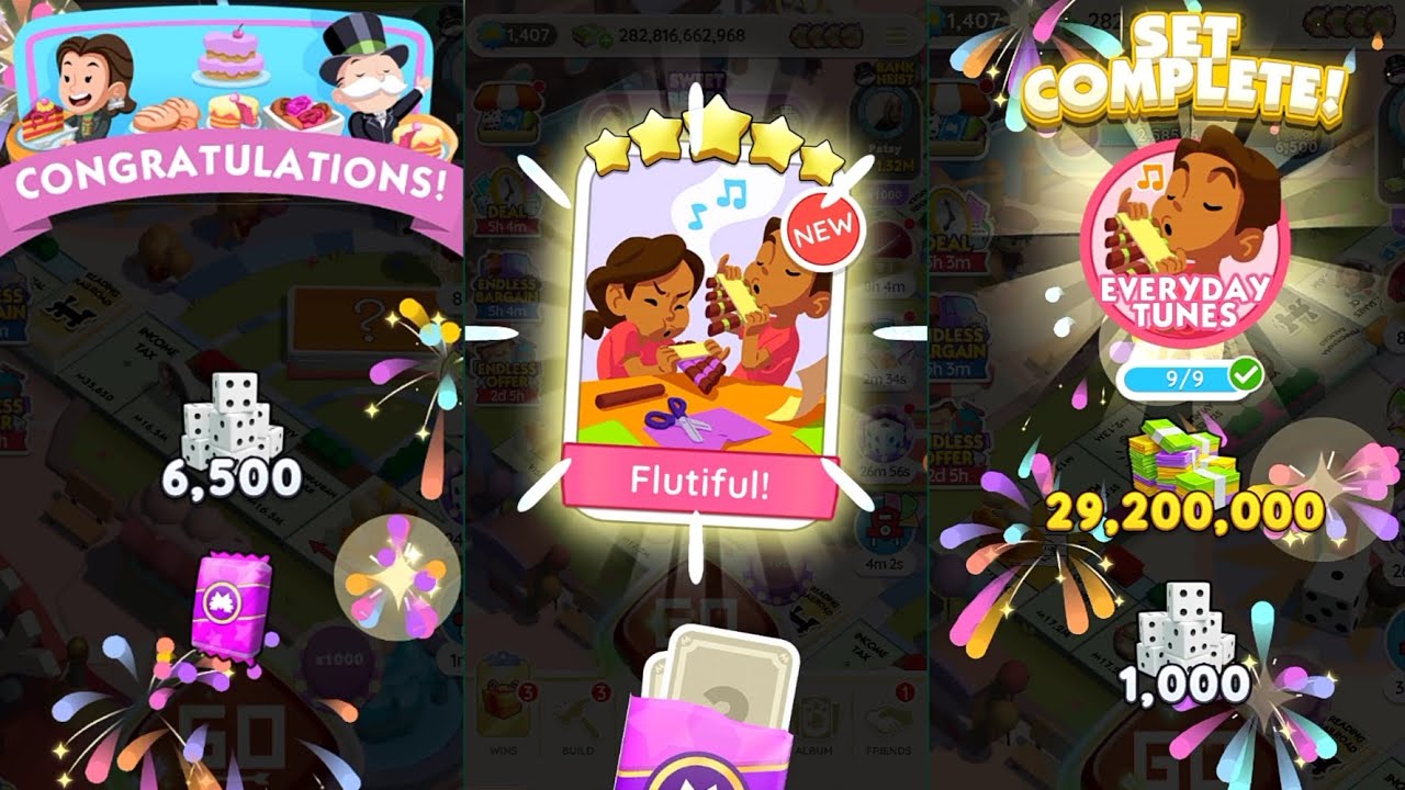 Monopoly Go | completed SWEET RELIEF event | album about to reset ...