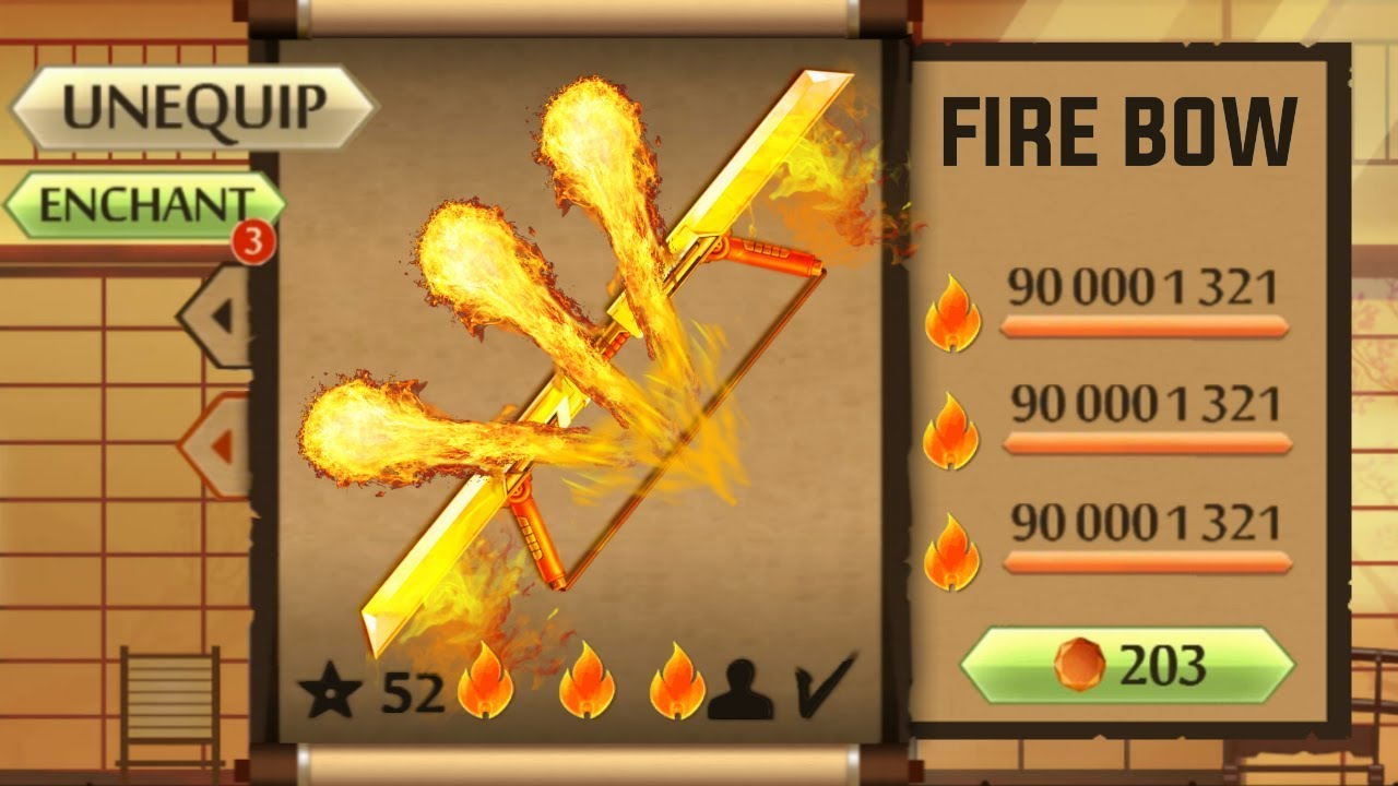 Shadow Fight 2 Powerful Fire Bow - YouTube