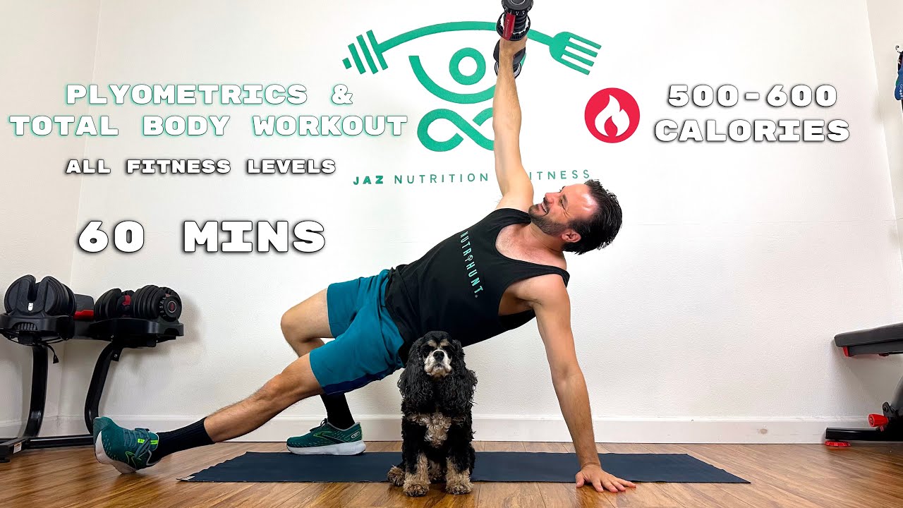 60 Min Plyometrics & Total Body Workout for All Fitness Levels | JAZ it ...