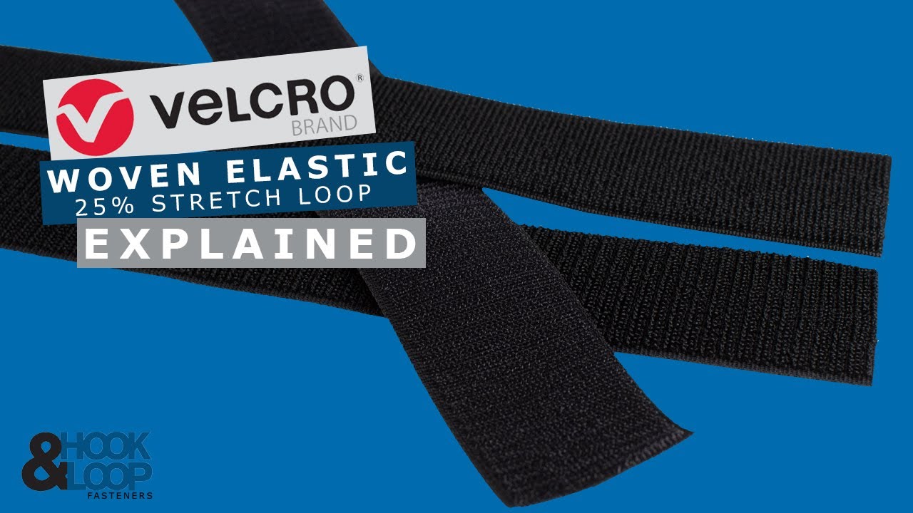Woven Elastic, a 10 to 25% Stretch Loop Tape from Velcro Companies ...