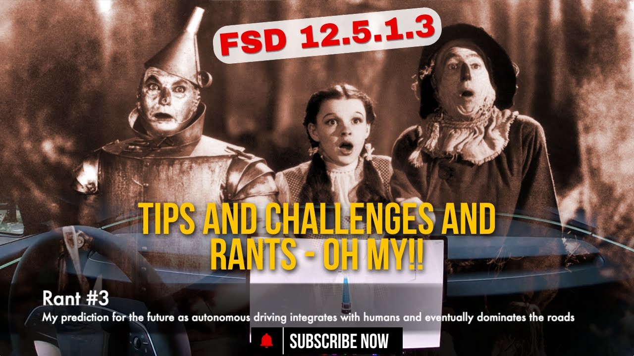 FSD 12.5.1.3 Tips and challenges and rants, oh my! (drive 5) - YouTube