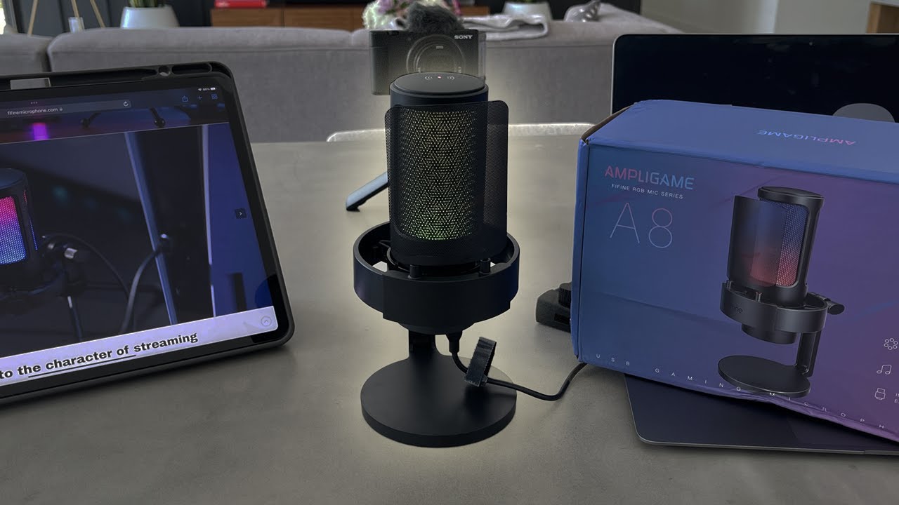 Fifine A8 Gaming Mic With RGB | Untitled Label - YouTube