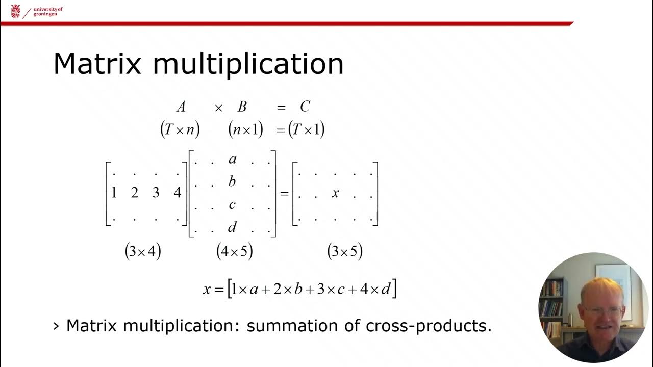 Video Lecture Matrix Algebra and Portfolio Analysis - YouTube