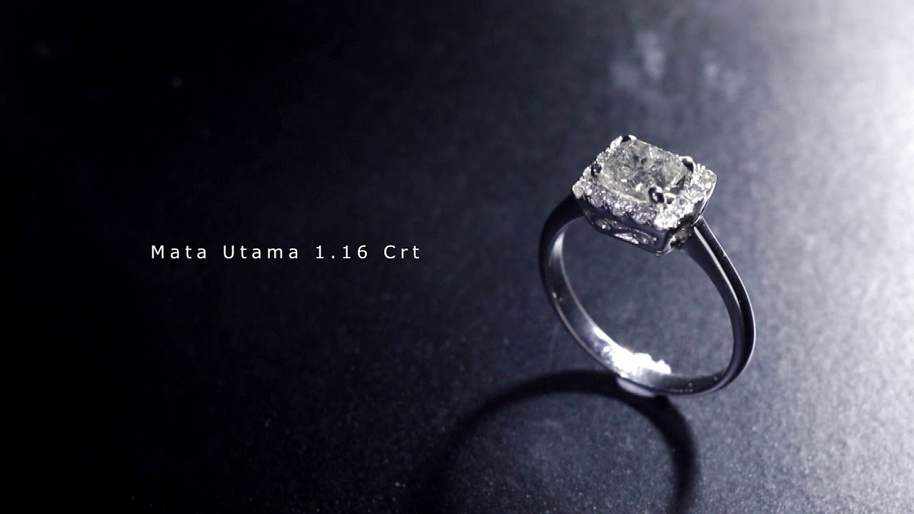 Cincin Berlian Ring Emas Putih 40% - YouTube