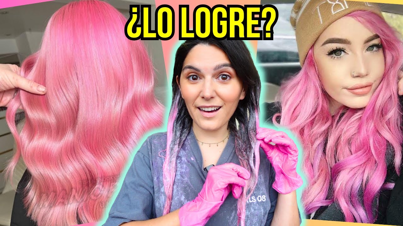 SEGUNDO INTENTO de PELO ROSA por MI: MI PELO ESTA EN CRISIS! 🎀 Caro vs VIRAL - YouTube