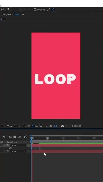 How to Loop Animations in After Effect | YouTube Short Tutorial #Loop_Animation - YouTube