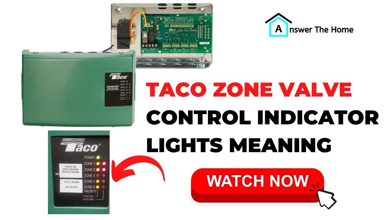 Taco Zone Valve Control Indicator Lights Meaning -Needed To Know - YouTube