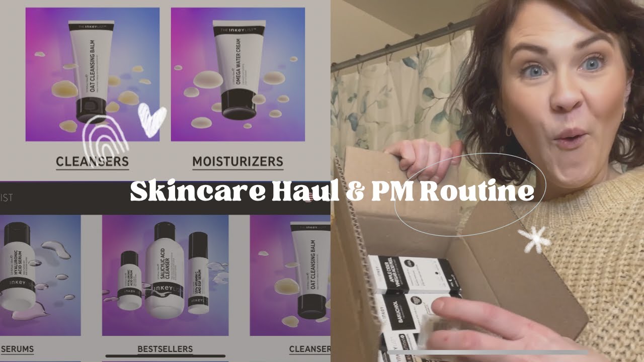 Skincare HAUL & PM Routine #calming - YouTube