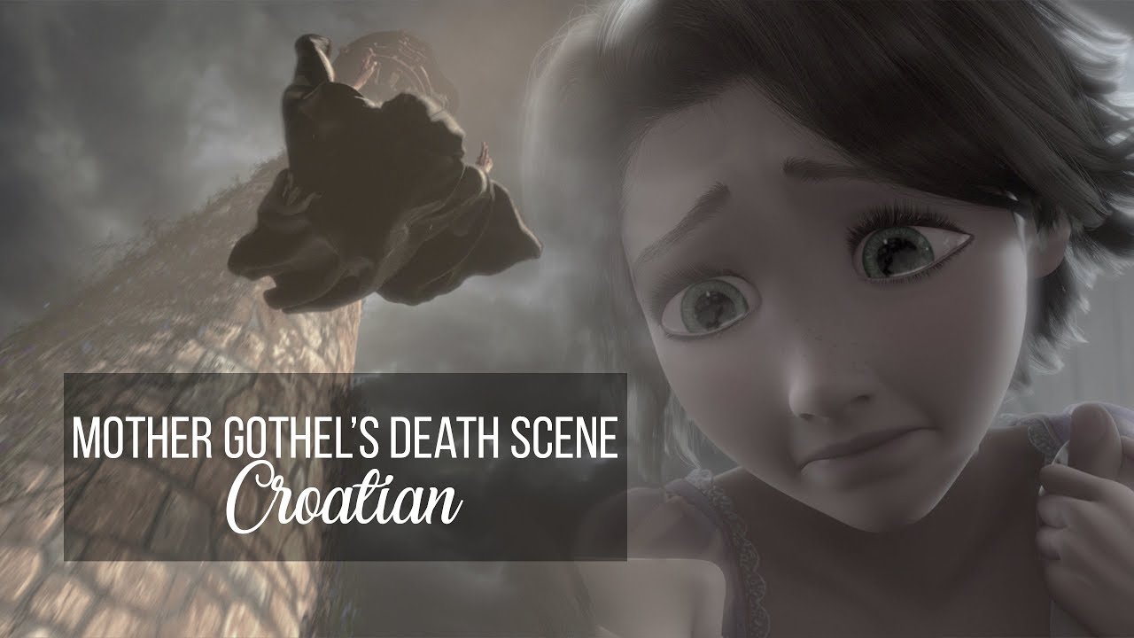 Mother Gothel's death scene (Croatian) S+T - YouTube