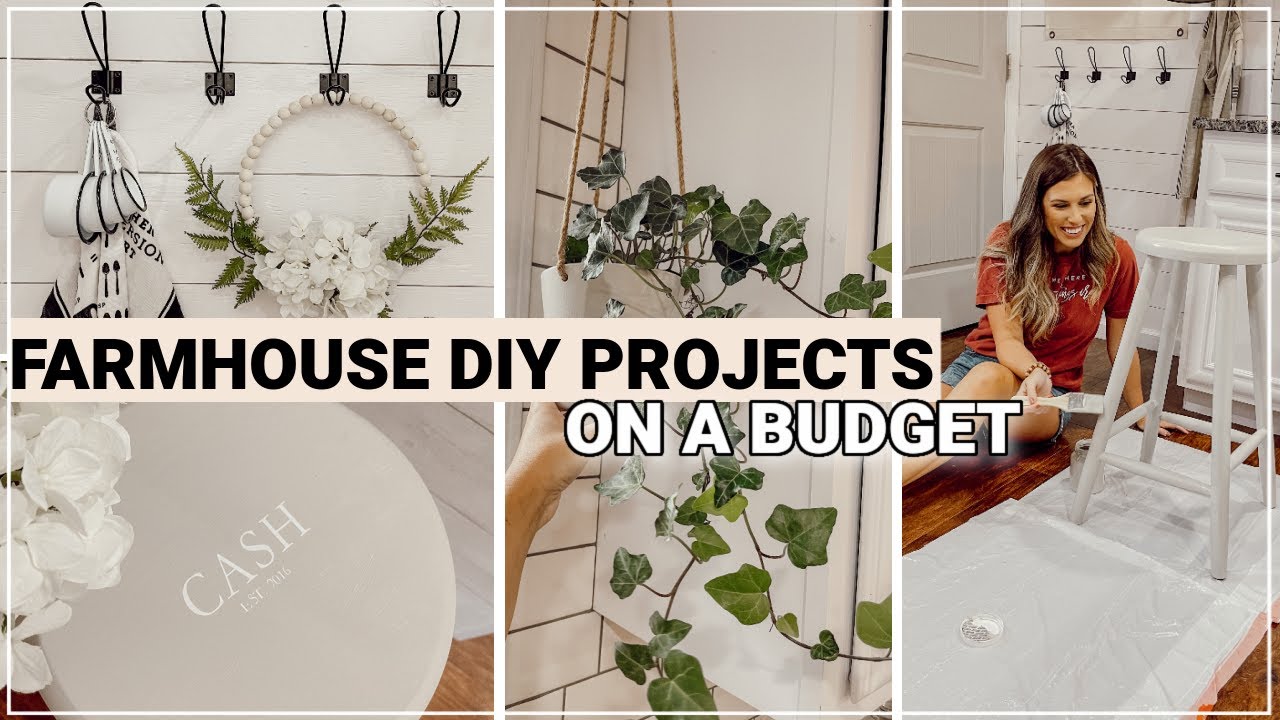 3 SIMPLE DIY FARMHOUSE HOME DECOR PROJECTS | FARMHOUSE STYLE DECORATING ...