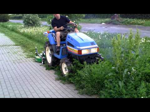 Kosiarka GEO DM120 z traktorkiem Iseki TU155D. Za szybkie biegi do koszenia. www.akant-ogrody.pl ...