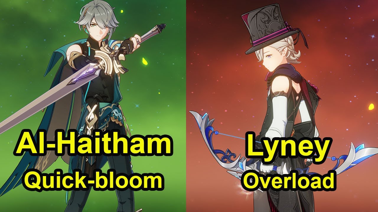 Al-Haitham C0 Quick-bloom & Lyney C0 overload abyss 5.2 floor 12 - YouTube