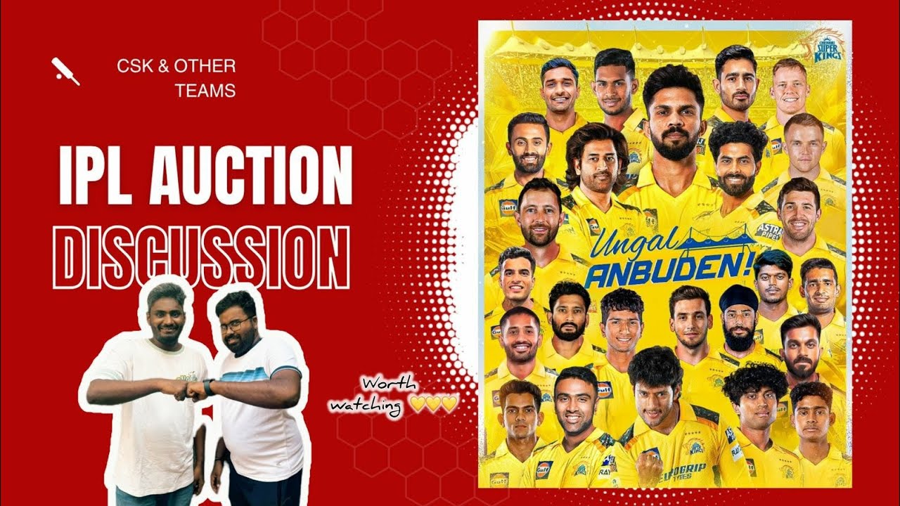 #CSK Auction 2025: Strategies, Targets & Surprises! 💛💛💛 | #ipl team ...