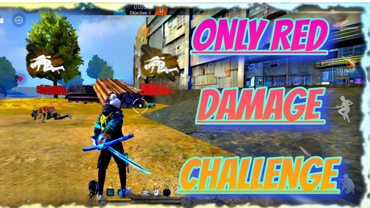Only Red damage challenge (Gone Wrong )💢in C.S Ranked Free fire Gameplay 💯||#freefire - YouTube