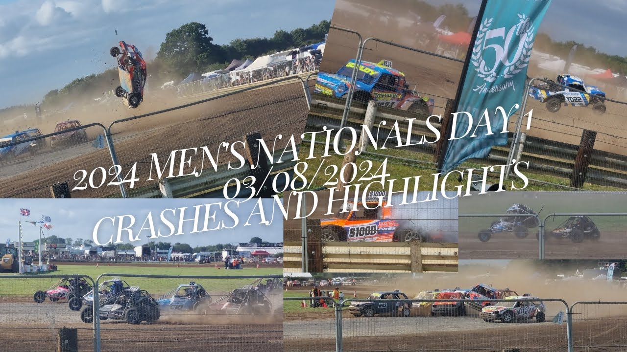 2024 Men's Autograss Nationals Crashes and Highlights Day 1 03/08/2024 ...