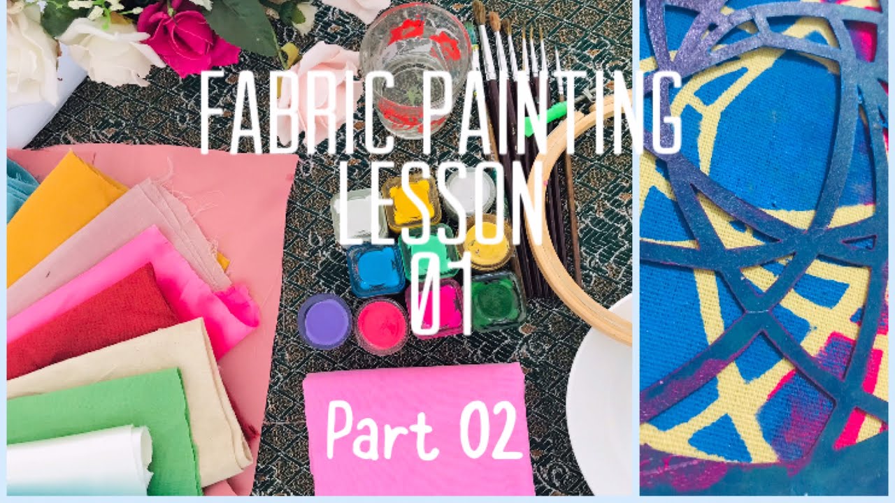 Fabric painting tutorial 01-part 02 | රෙදි පින්තාරු කලාව🤗 ️ # ...