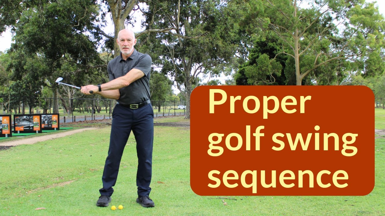 Proper golf swing sequence - YouTube
