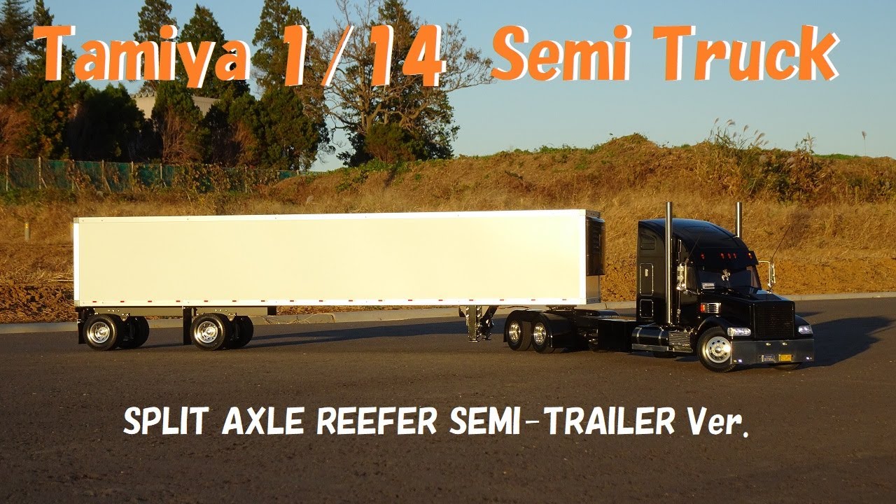ナイトハウラーTamiya 1/14 Semi Truck Custom SPLIT AXLE REEFER SEMI-TRAILERパネル ...
