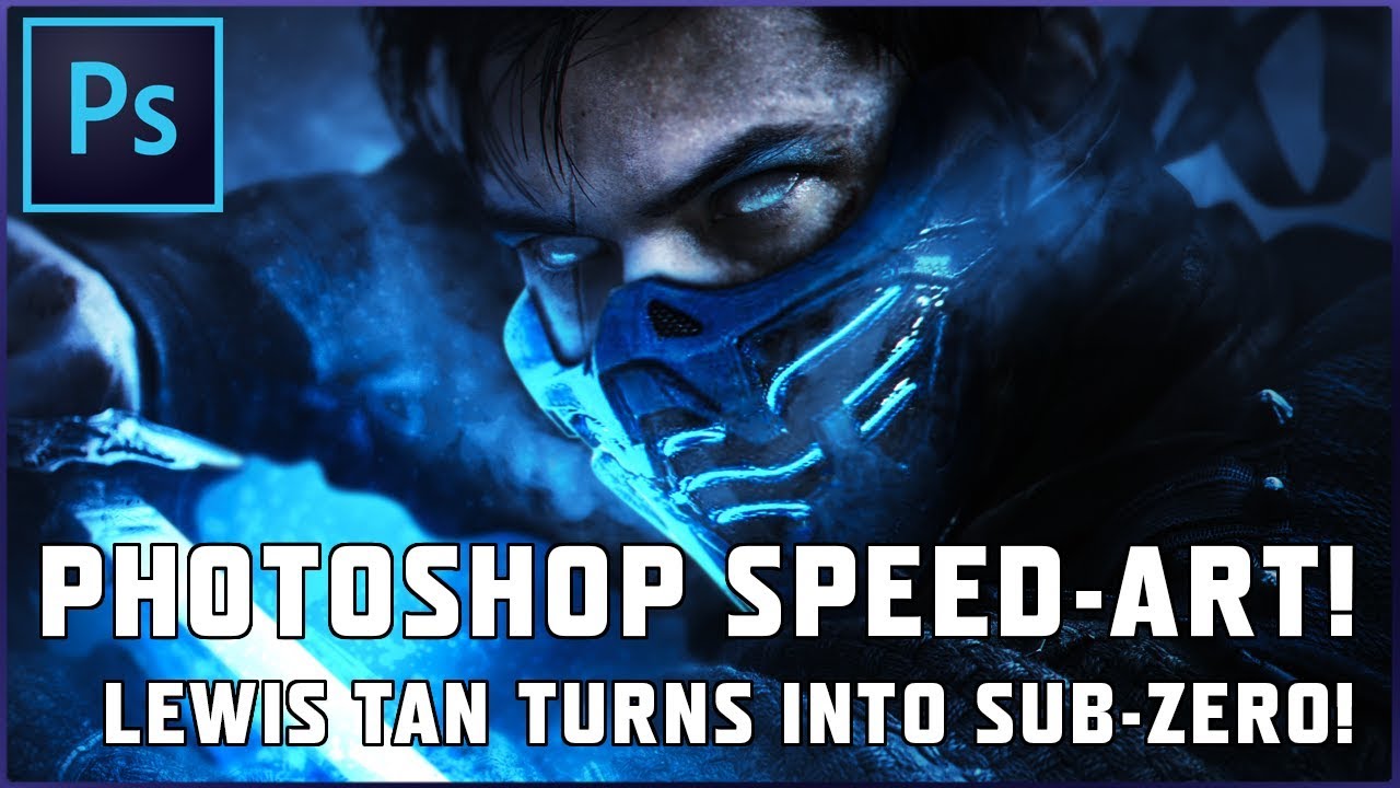 LEWIS TAN TURNS INTO SUB-ZERO! (KUAI LIANG) - PHOTOSHOP SPEED-ART ...