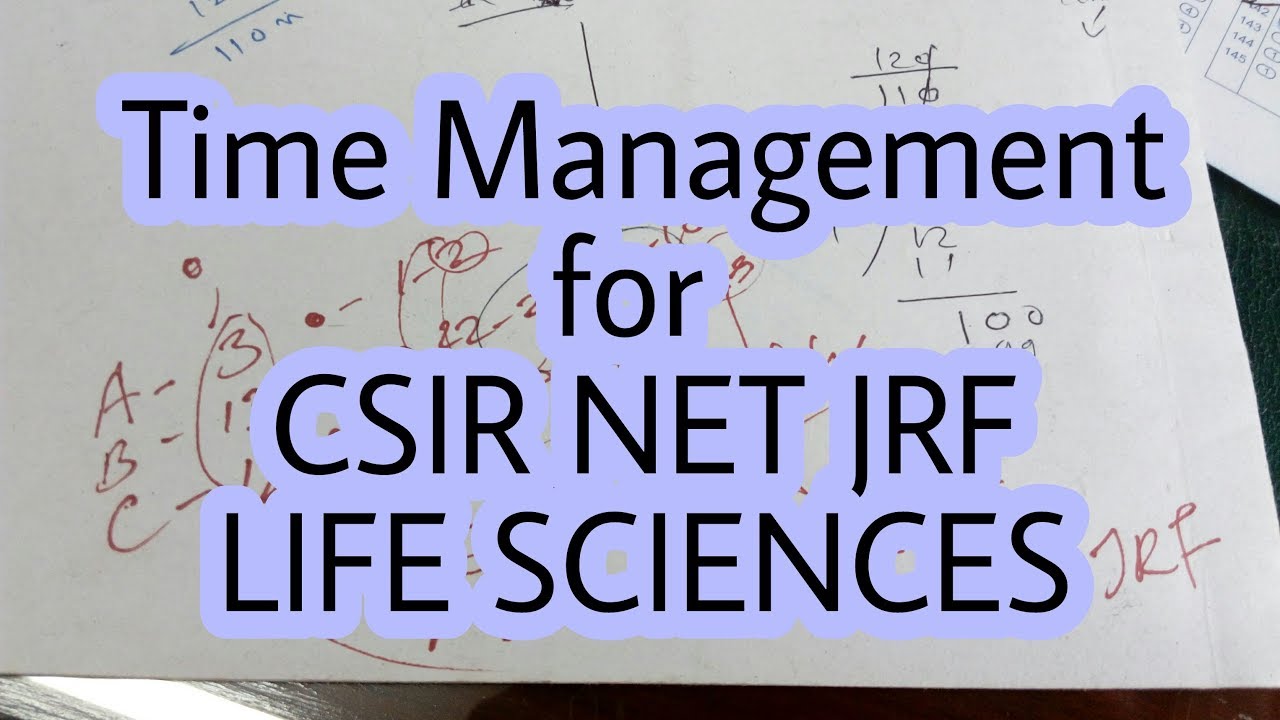 Time Management in exam CSIR NET LIFE SCIENCE - YouTube