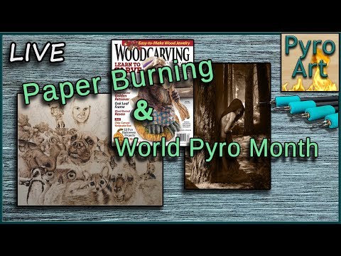 Pyrography: World Pyro Month discussion & Woodburning Paper - YouTube