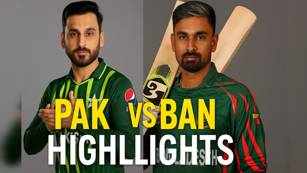 🔴 Pak vs Ban Today Match Highlights | Asia Cup 2025 Super 4 | Pakistan ...