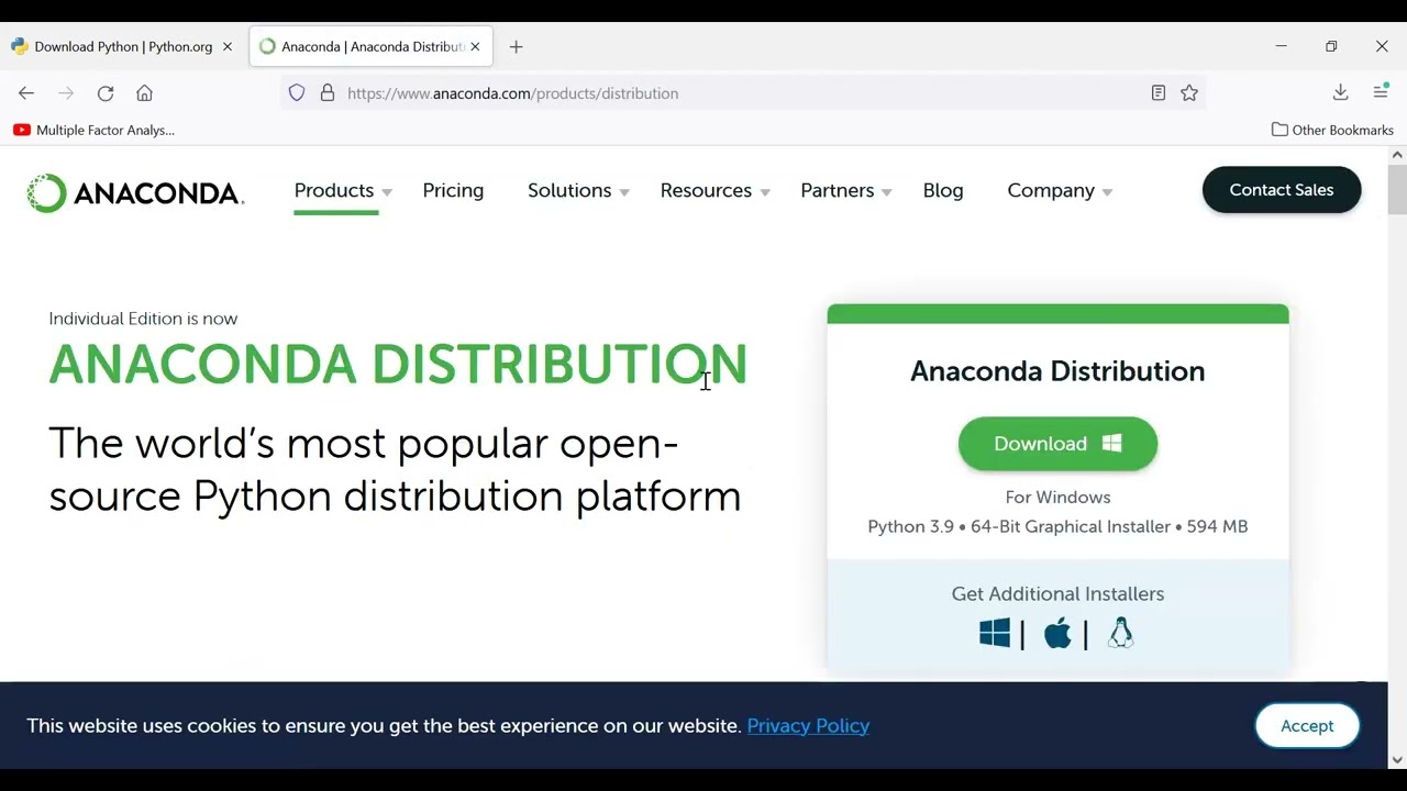 Install python for bioinformatics بالعربى - YouTube