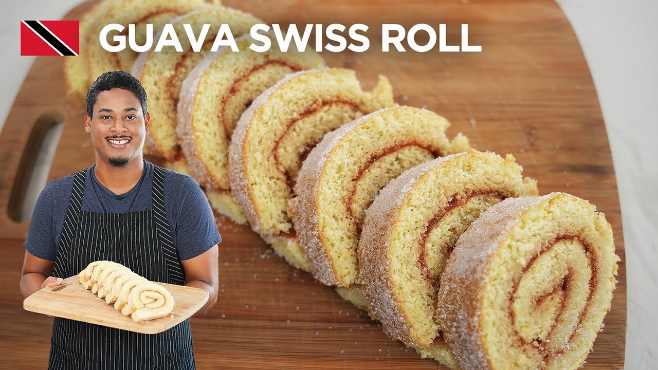 Guava Swiss Roll Recipe by Chef Shaun 🇹🇹 Foodie Nation - YouTube