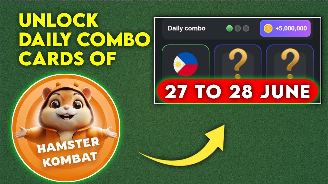 How to unlock 27 june Hamster Kombat Daily combo cards| 28 June k Combo ...