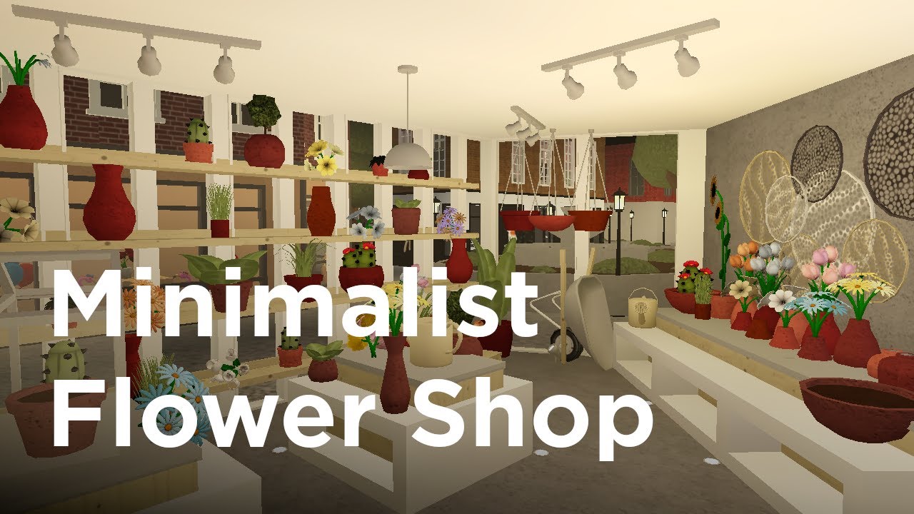 Roblox Bloxburg: Minimalist Florist - YouTube