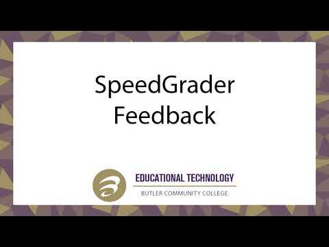 Giving Feedback in SpeedGrader - YouTube