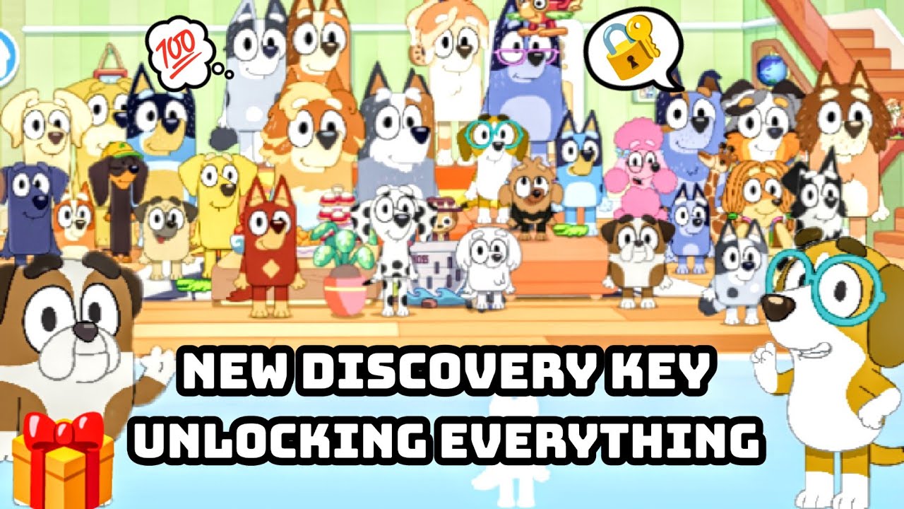 Bluey Let's Play New Discovery Key Unlocking Everything In Bluey Lets ...