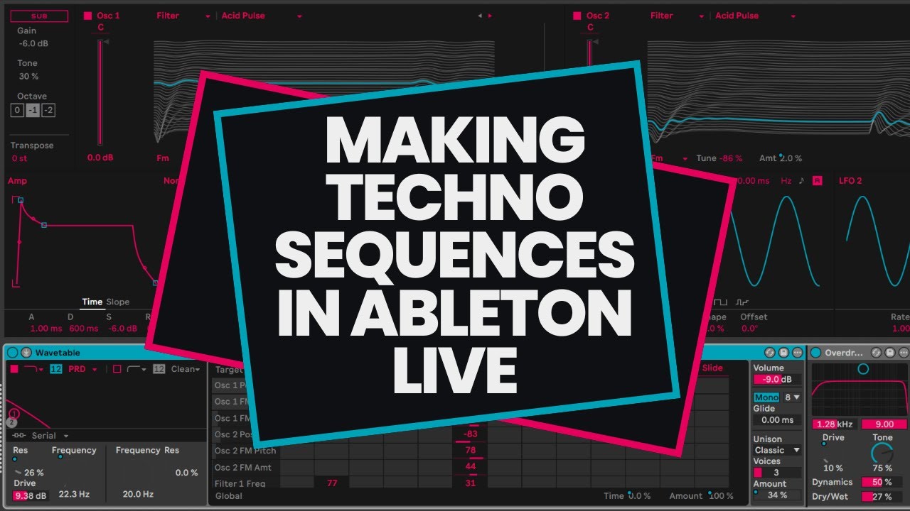 Making Techno Sequences In Ableton Live 12... - YouTube