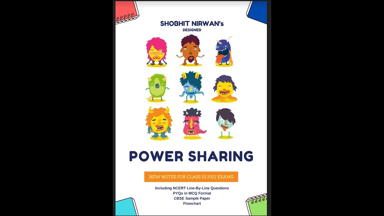 Power Sharing notes class 10 CBSE by Shobhit Nirwan with pyq # ...