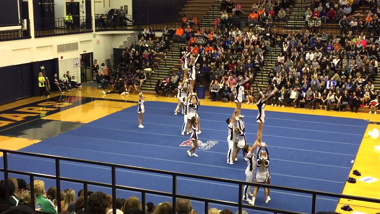 Lake Park Coed Varsity Cheer @ Conant 2016 - YouTube