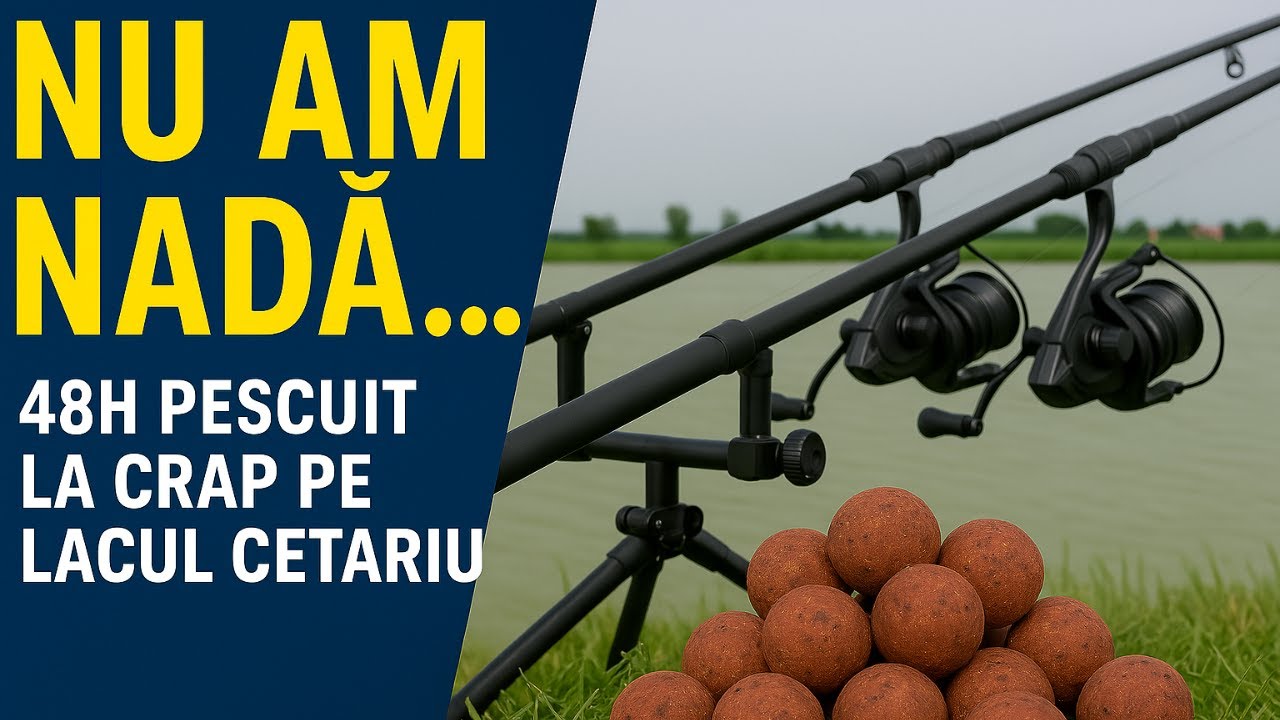 NU am nadă ... 48h pescuit la crap pe Lacul CETARIU - YouTube