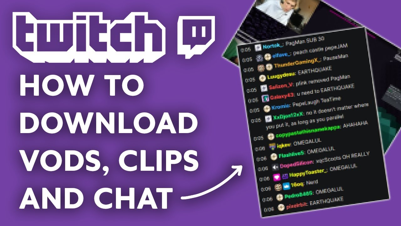 How To Download VODs, Clips And Chat - Twitch - YouTube
