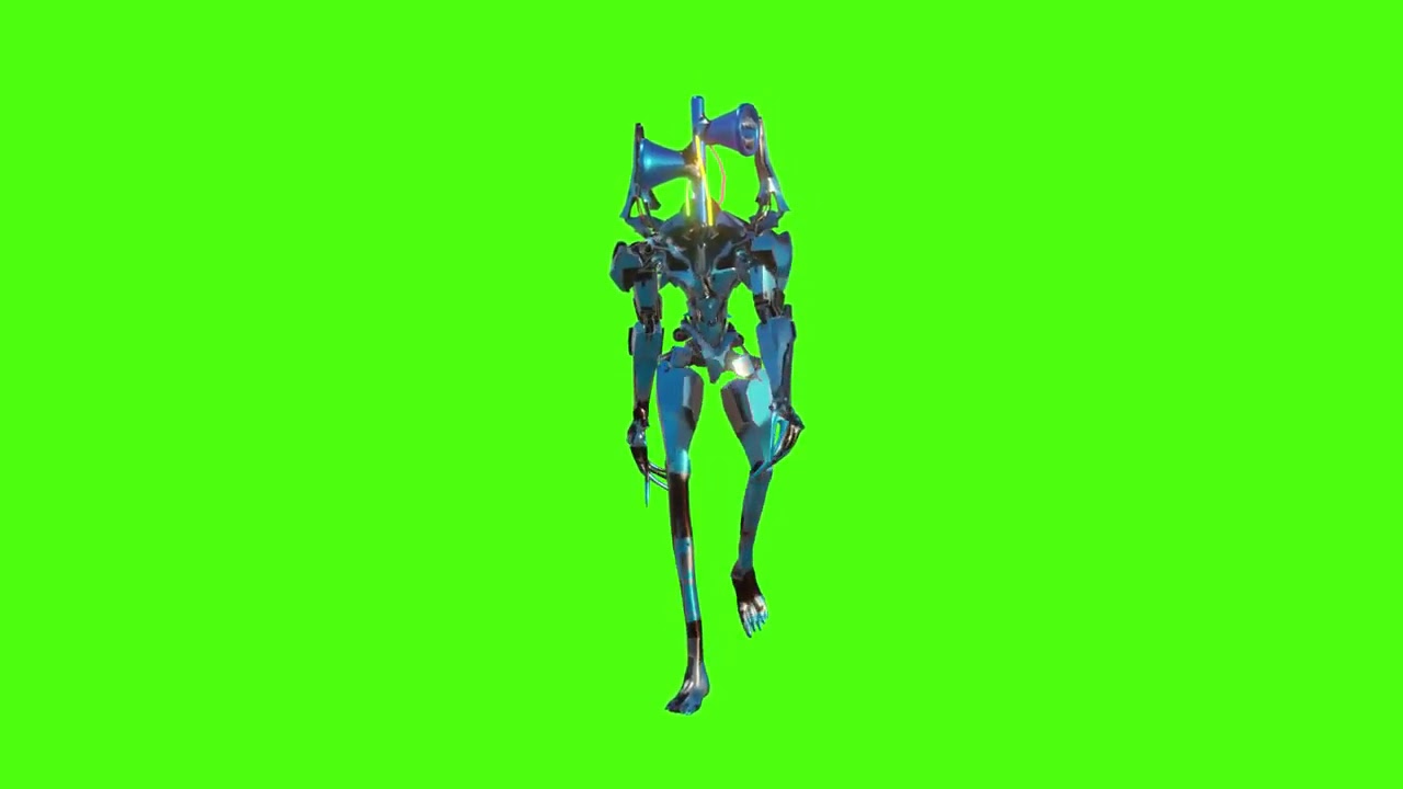 siren head mecha green screen - YouTube