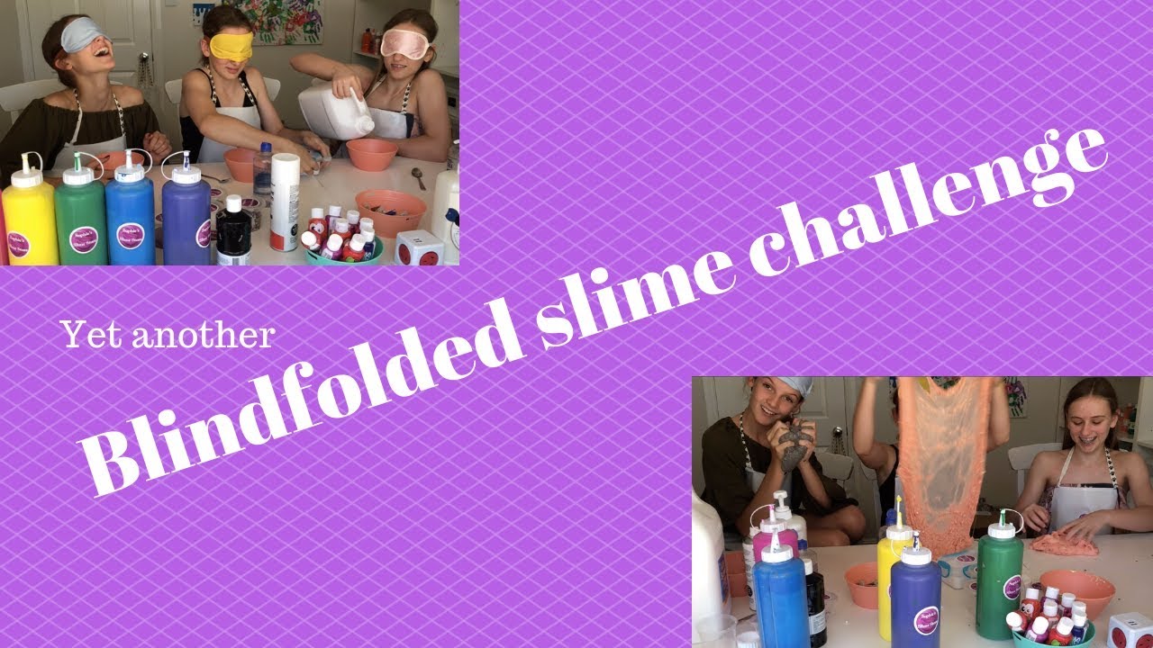 Yet another blindfolded slime challenge - YouTube