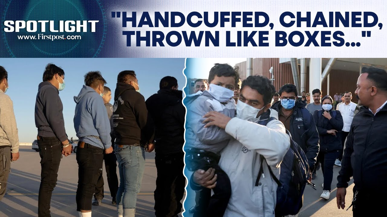 Trump Sends "Illegal" Indian Immigrants in Handcuffs, "Legs Chained ...