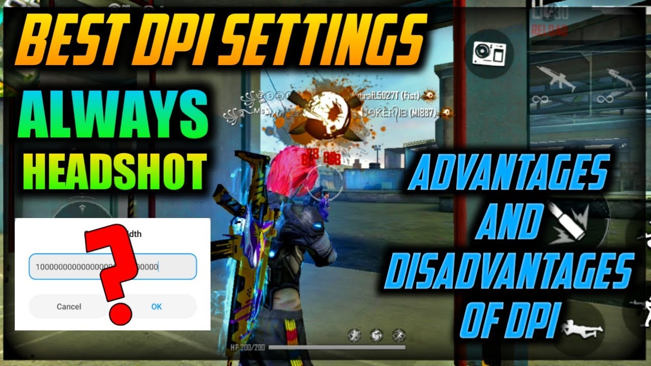 BEST DPI SETTING FOR ALWAYS HEADSHOT FREE FIRE 🤯🤯 ll BEST BEST DPI FOR ...