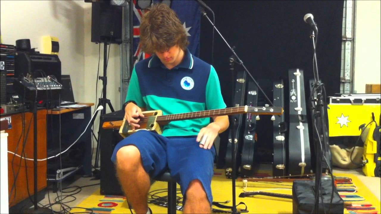 3 String Box Guitar - Delta Blues - YouTube