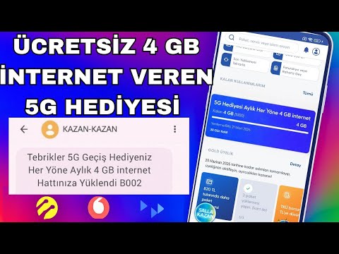 ÜCRETSİZ 4 GB İNTERNET KAMPANYASI TÜM HATLAR  - Vodafone - Turkcell | Bedava İnternet 2026