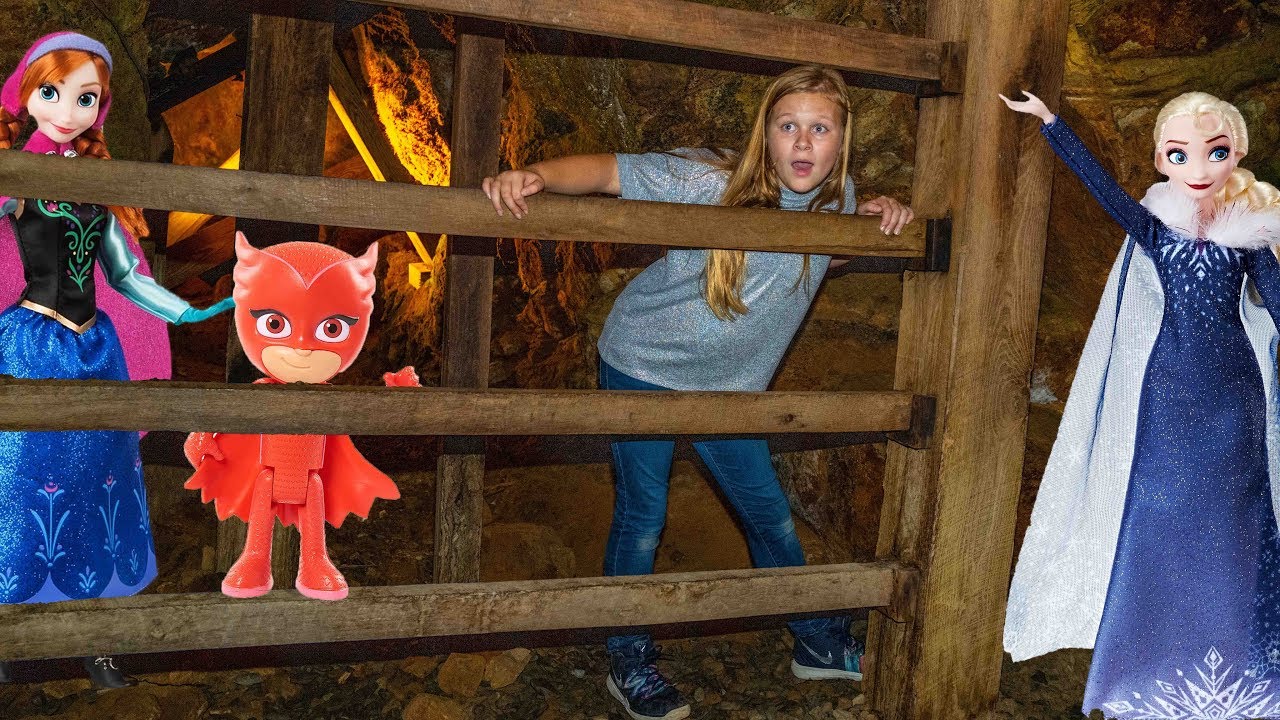 Assistant Mine Hunt for Frozen 2 Elsa Surprise Toys and PJ Masks - YouTube