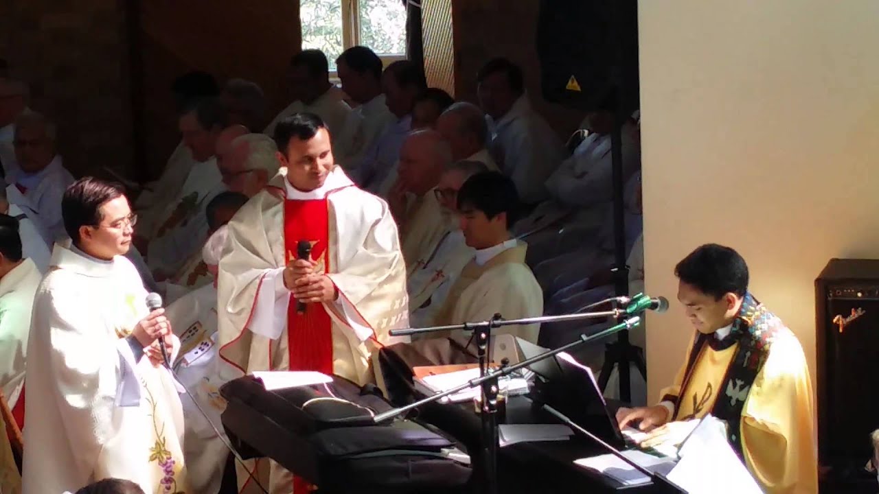 Singing Priests Perform at own Ordination - YouTube