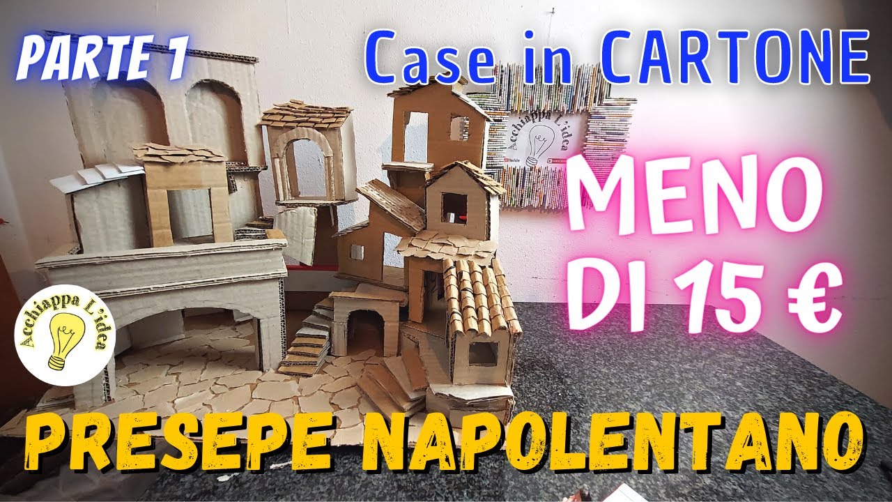 Come fare un Presepe Napoletano 😍 Tutorial in cartone low cost - parte 1 - YouTube