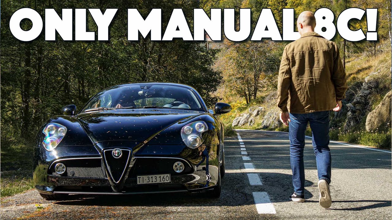 Driving A MANUAL Alfa Romeo 8C! - YouTube
