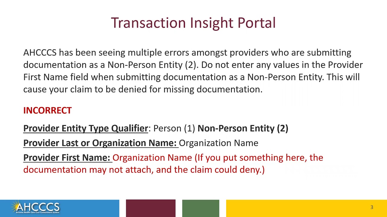 Transaction Insight Portal - Common Errors for Non-Person Entity Users ...